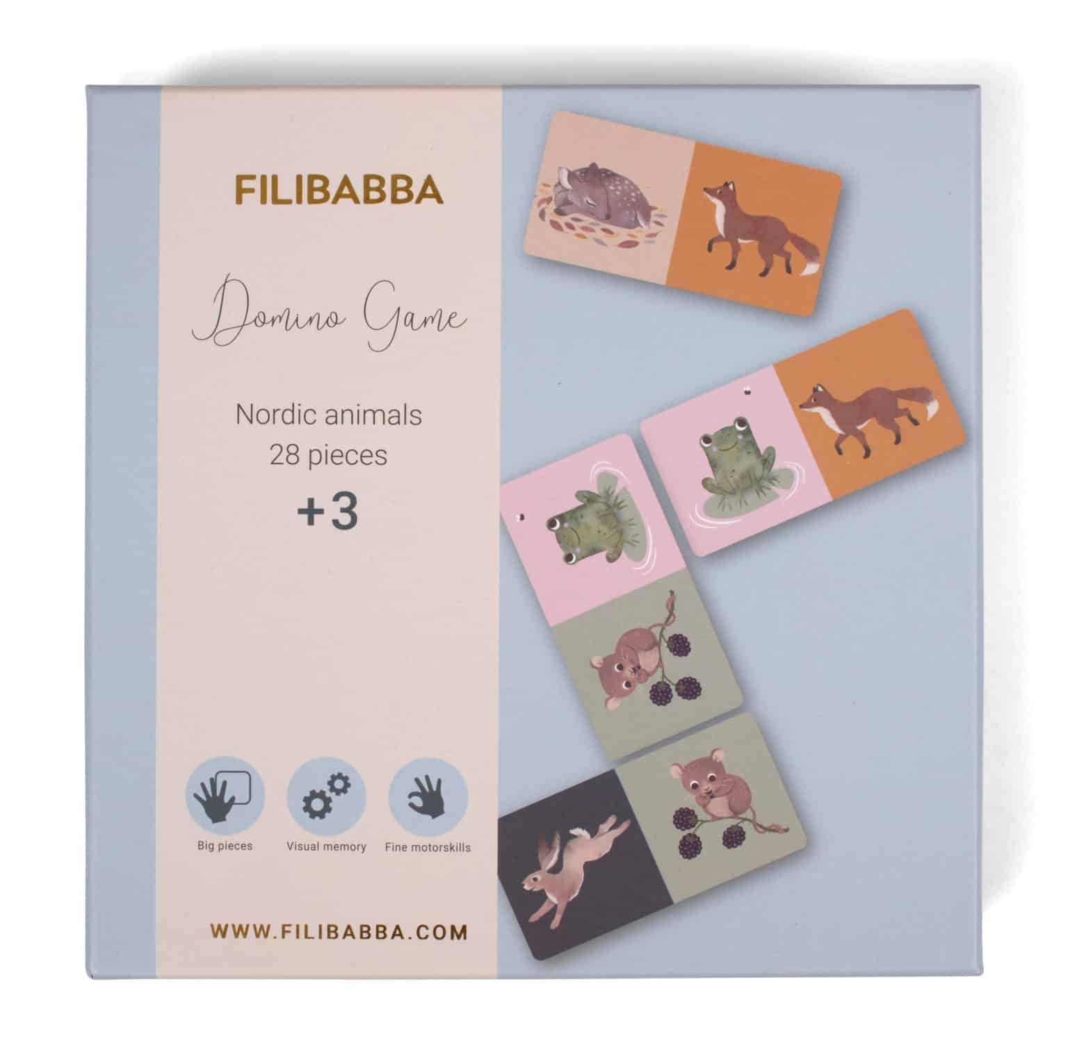 Filibabba - Domino game - Nordic animals - køb lige her – Legsammen